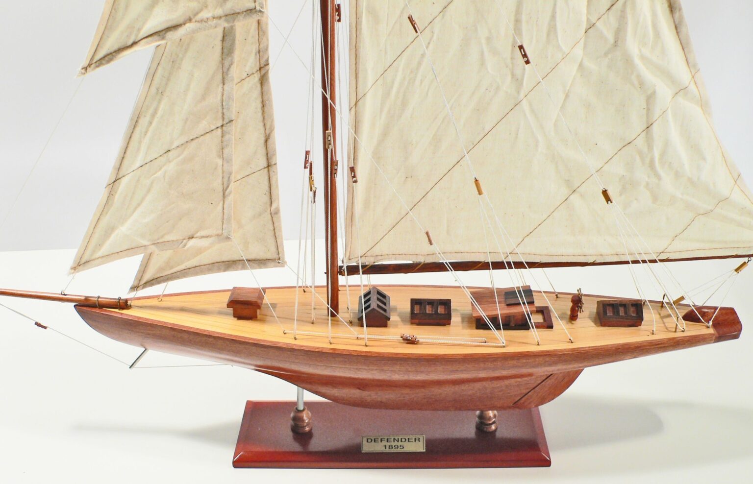 Ready assembled ship models, handcrafted from wood