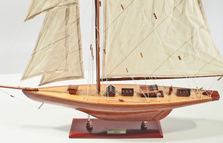 Ready assembled ship models, handcrafted from wood