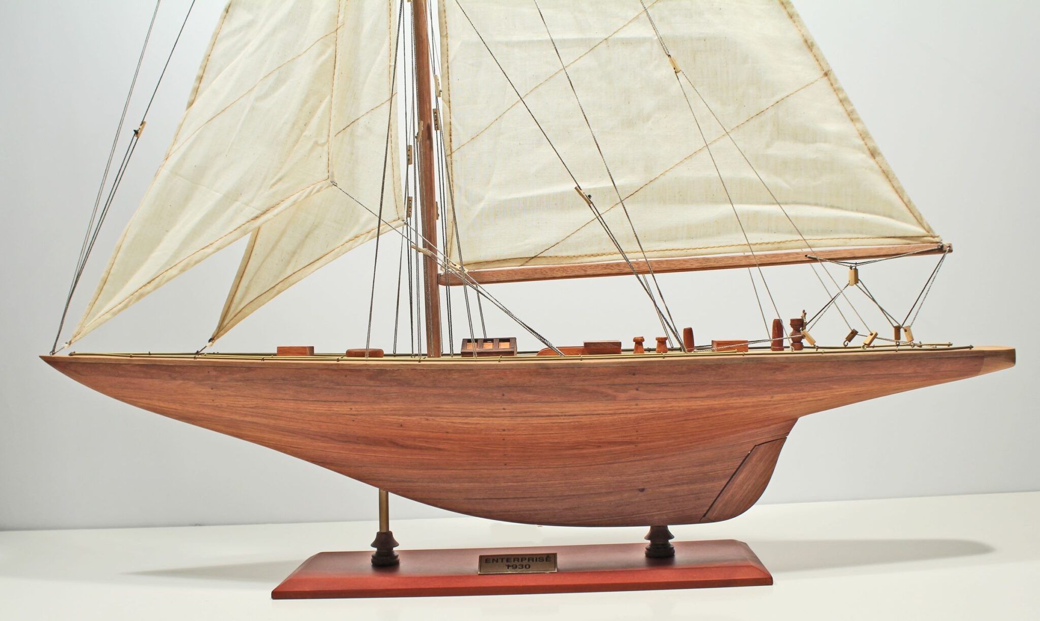 Ready assembled ship models, handcrafted from wood