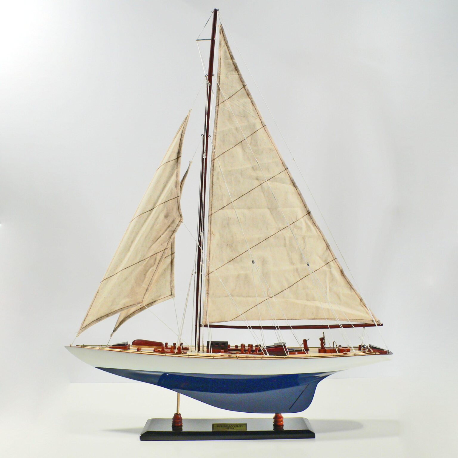 Ready assembled ship models, handcrafted from wood