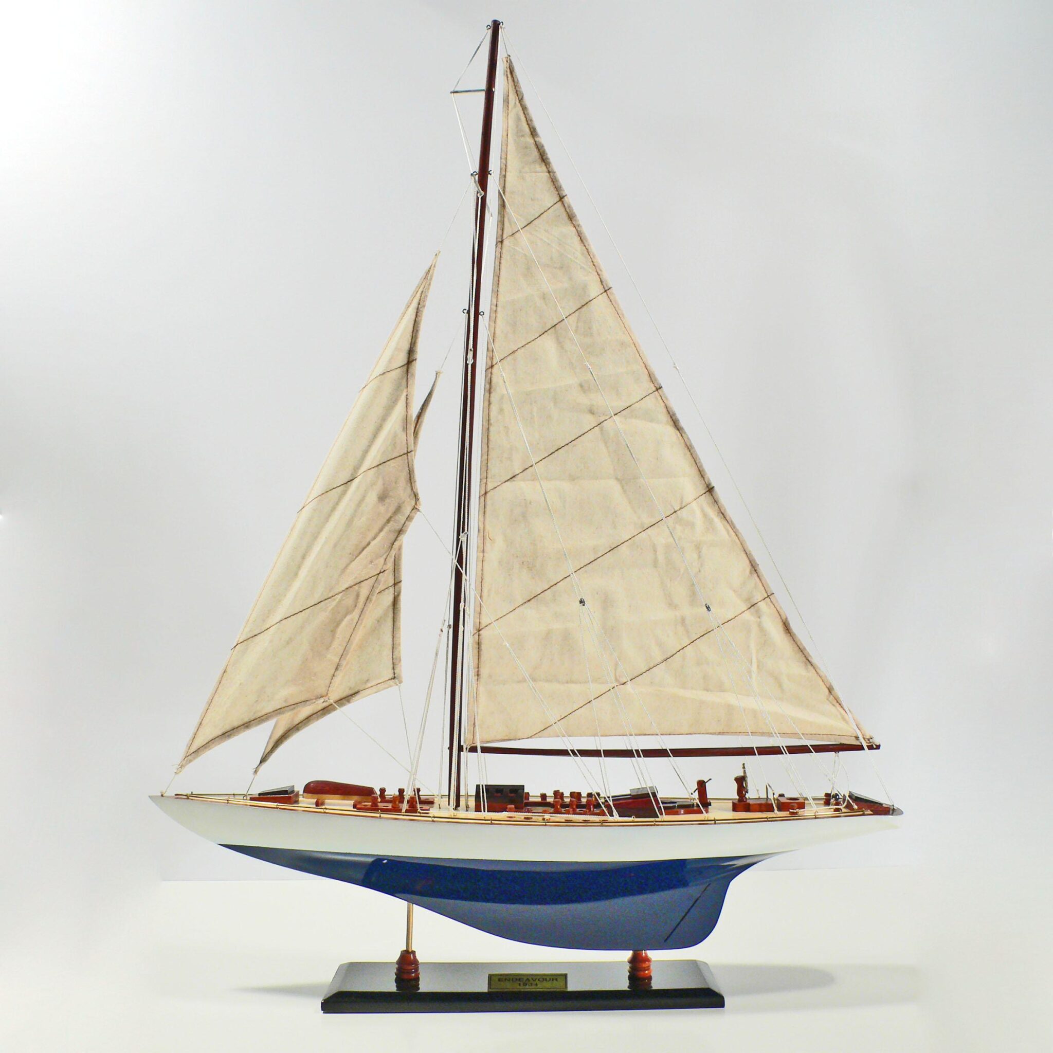 Ready assembled ship models, handcrafted from wood
