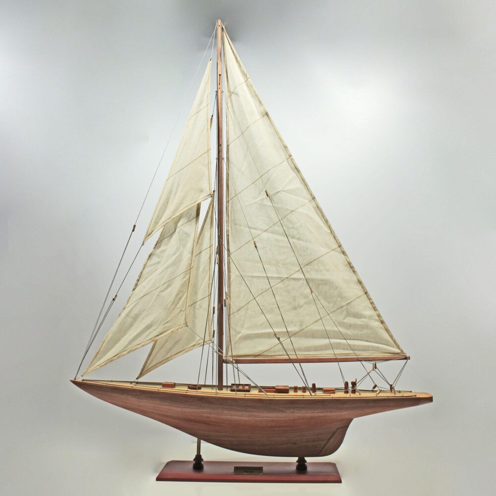 Ready assembled ship models, handcrafted from wood