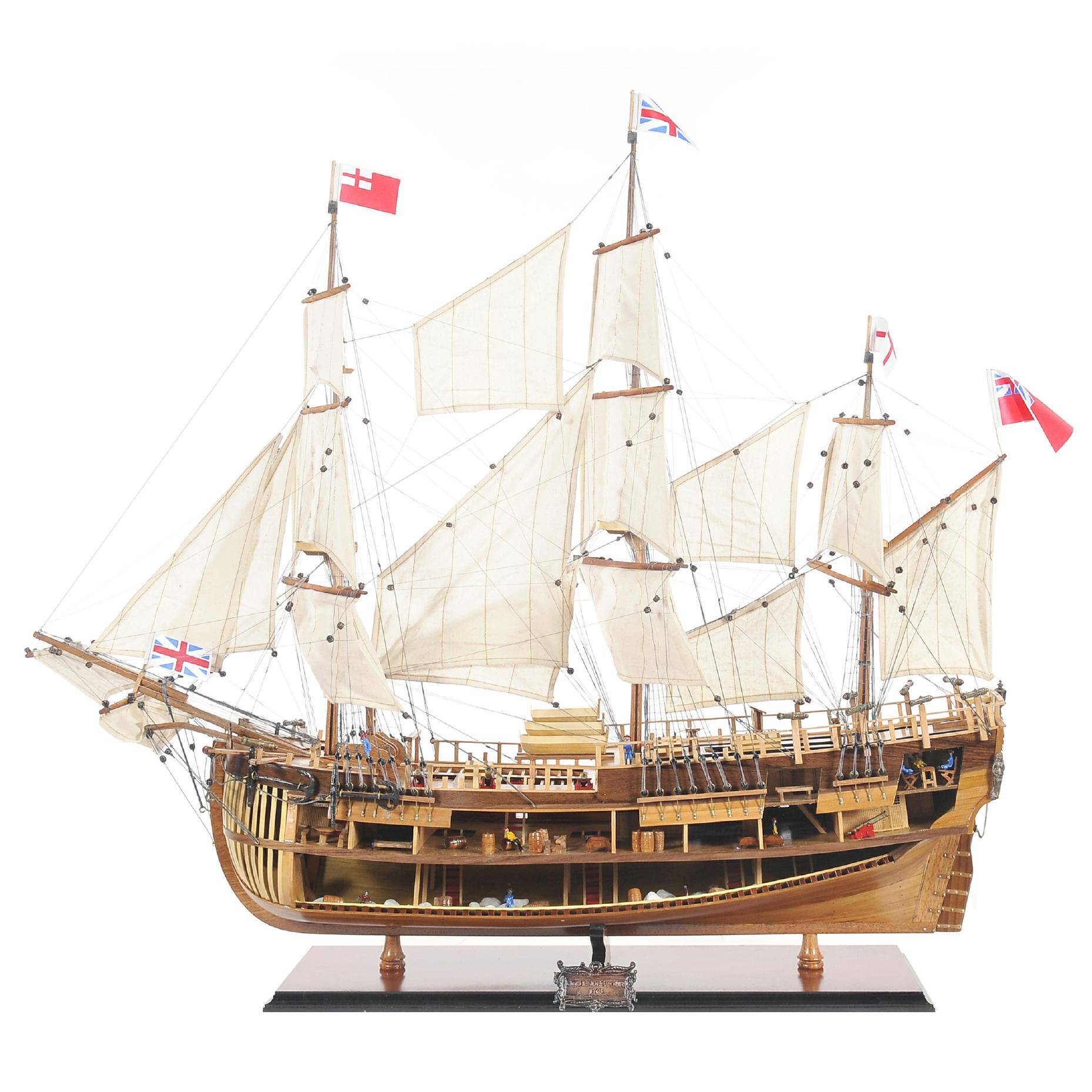 HMS Endeavor (Open on one side) - Nain ship models