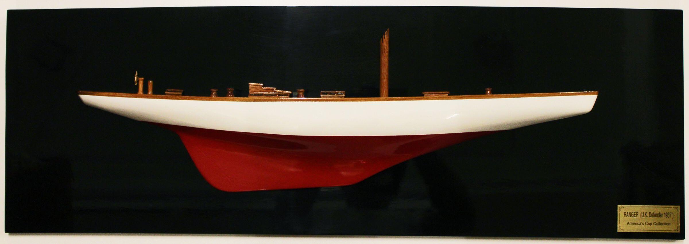 Ranger 1937 (half model) (black background) - Nain ship models