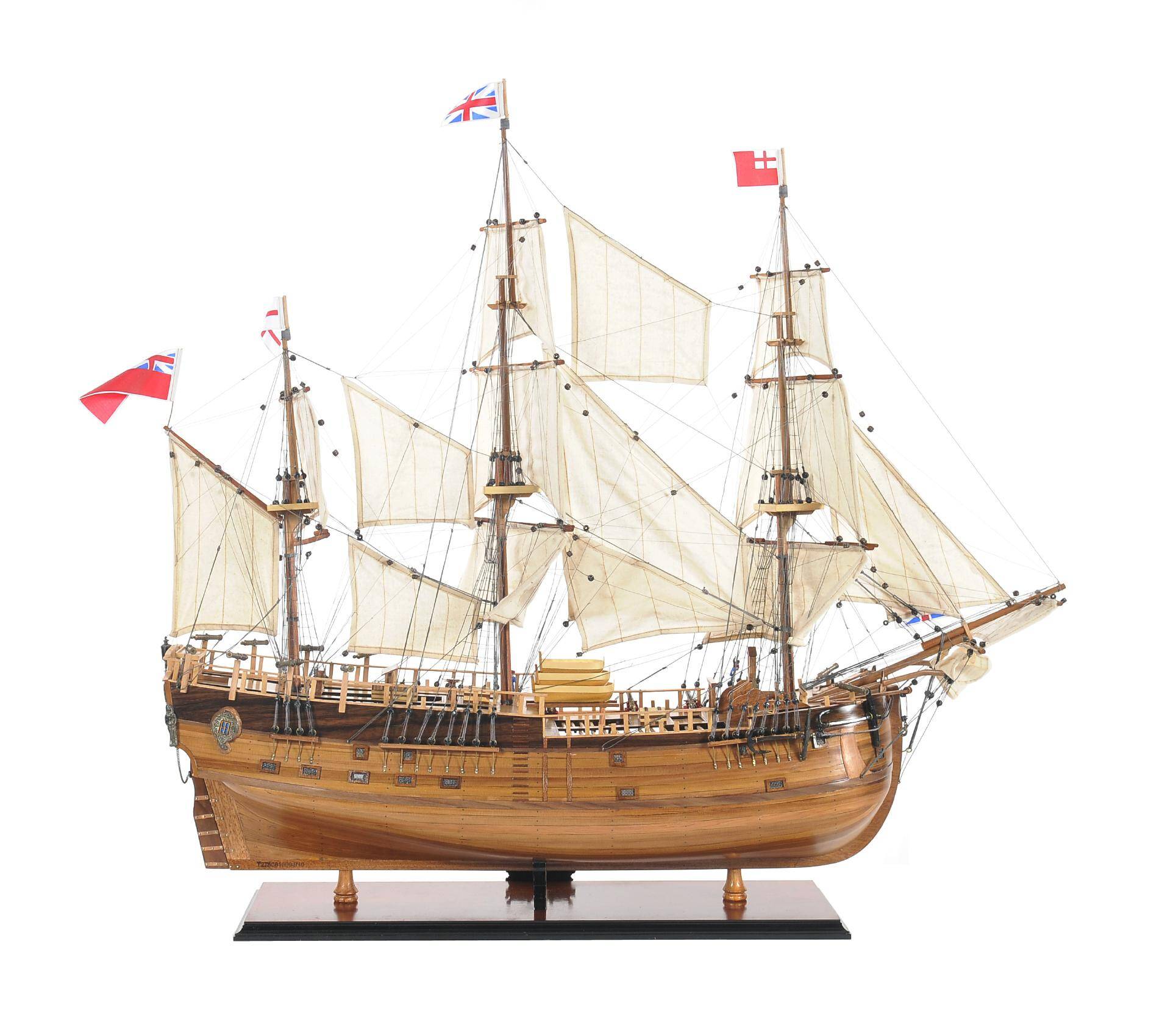 HMS Endeavour (abierto por un lado) - Modelos de barcos de Nain