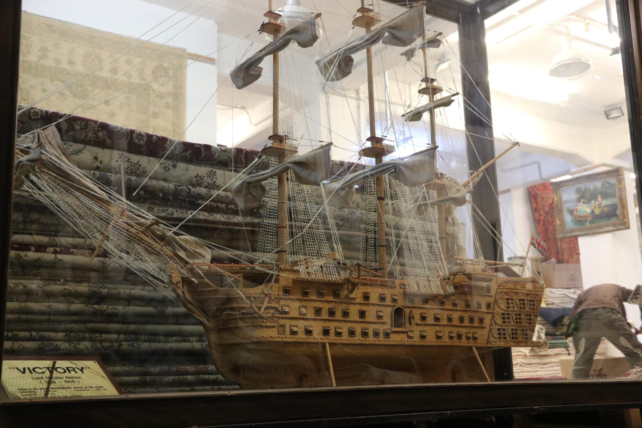 Probably the largest ship model in the world made of matches - Nain Trading