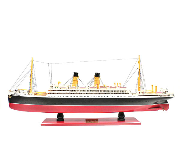 Ready assembled ship models, handcrafted from wood